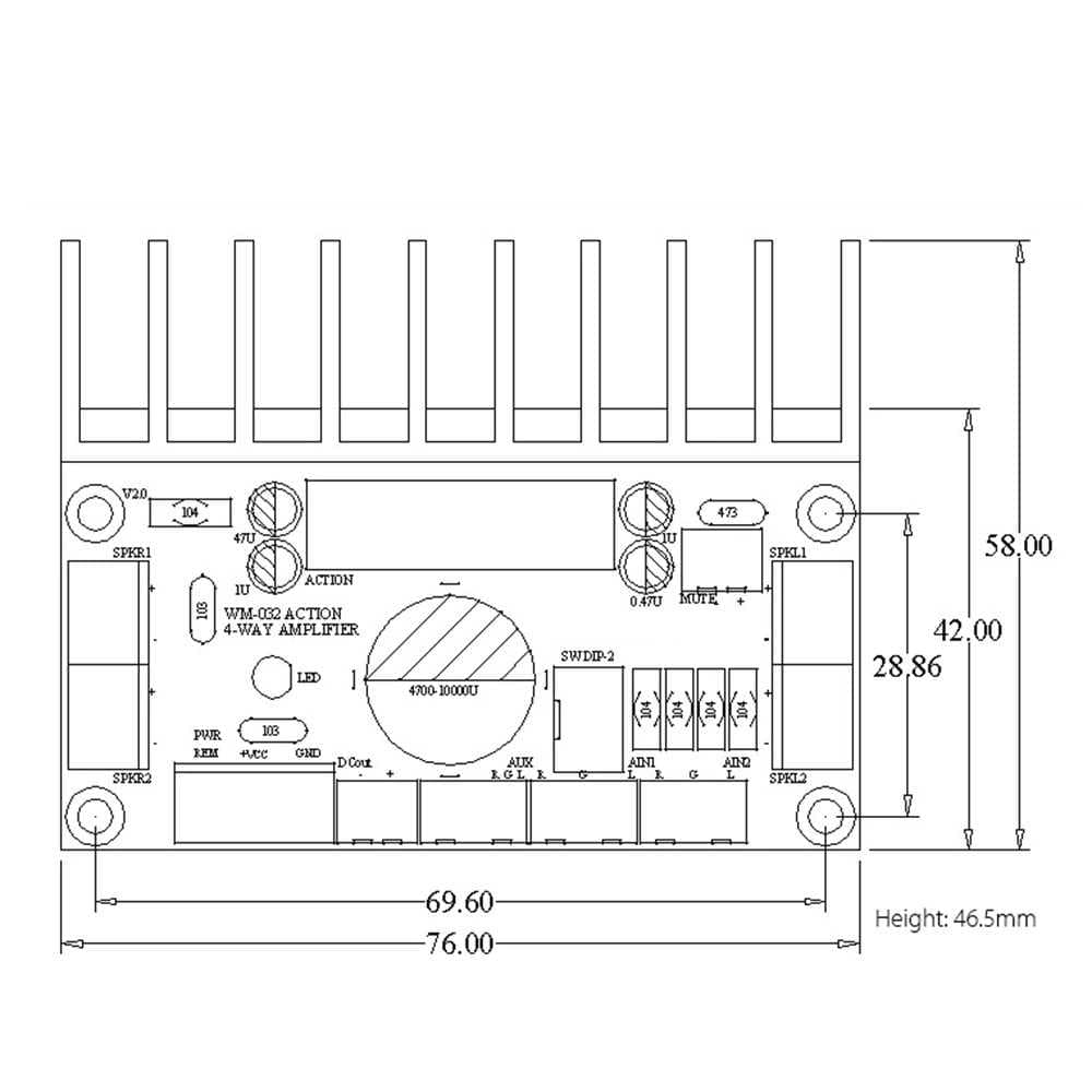 Comprar Tda7388 Kit Montar Amplificador Som Equivalente TDa7850 - Loja ...