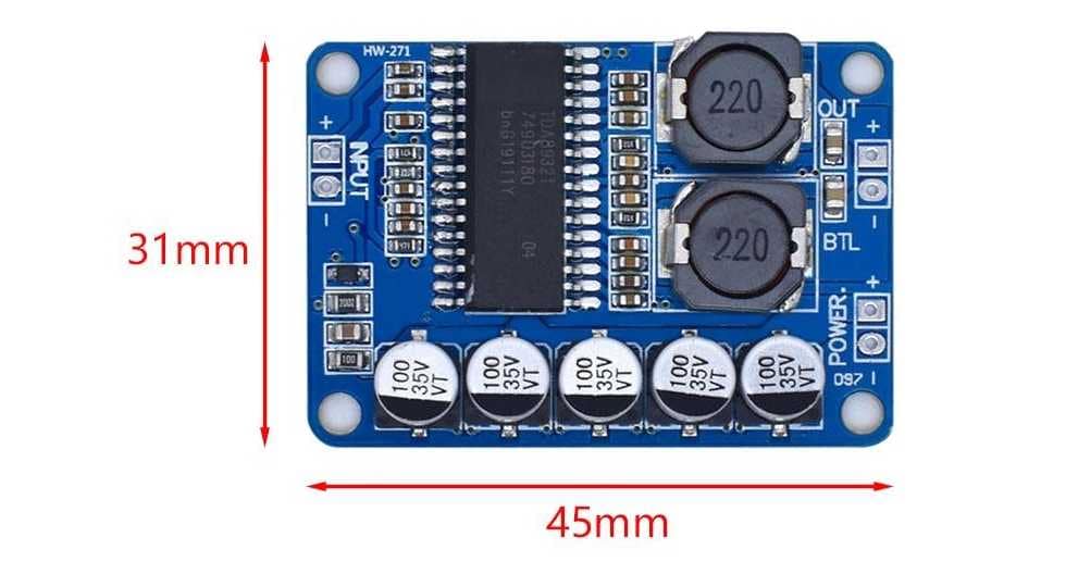 Comprar Módulo Amplificador Tda8932 Digital 35w Tda8932T Pcb Montada ...