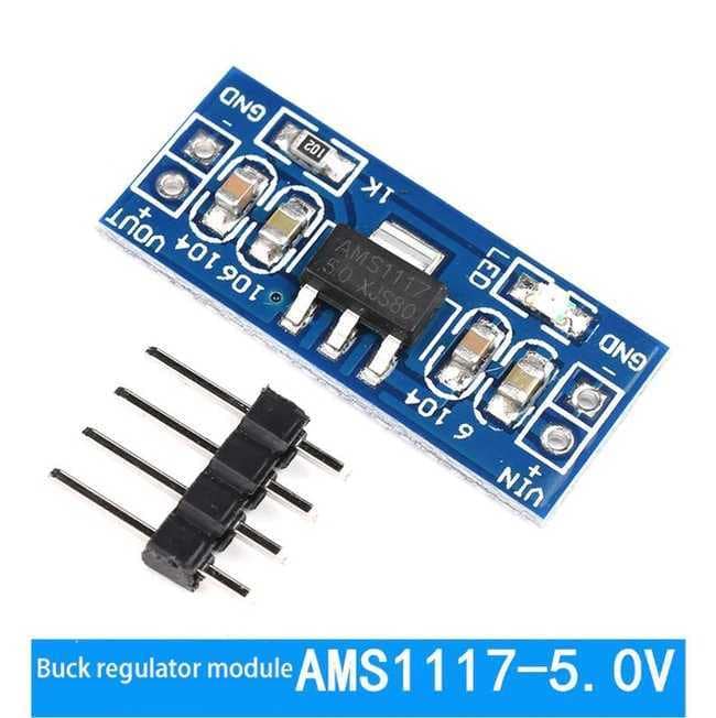 Comprar 5x Módulo Regulador De Tensão AMS1117-5 Arduino ESP32 5V - Loja Toni Eletrônica