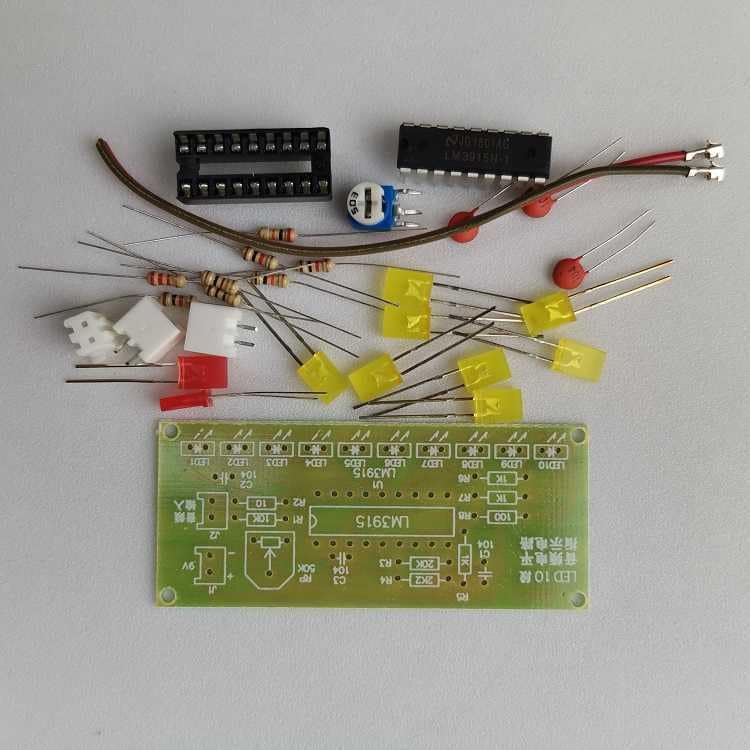 Comprar Lm3915 Kit Montar Vu Meter Led Com Ci Lm3915n 10 Leds - Loja ...